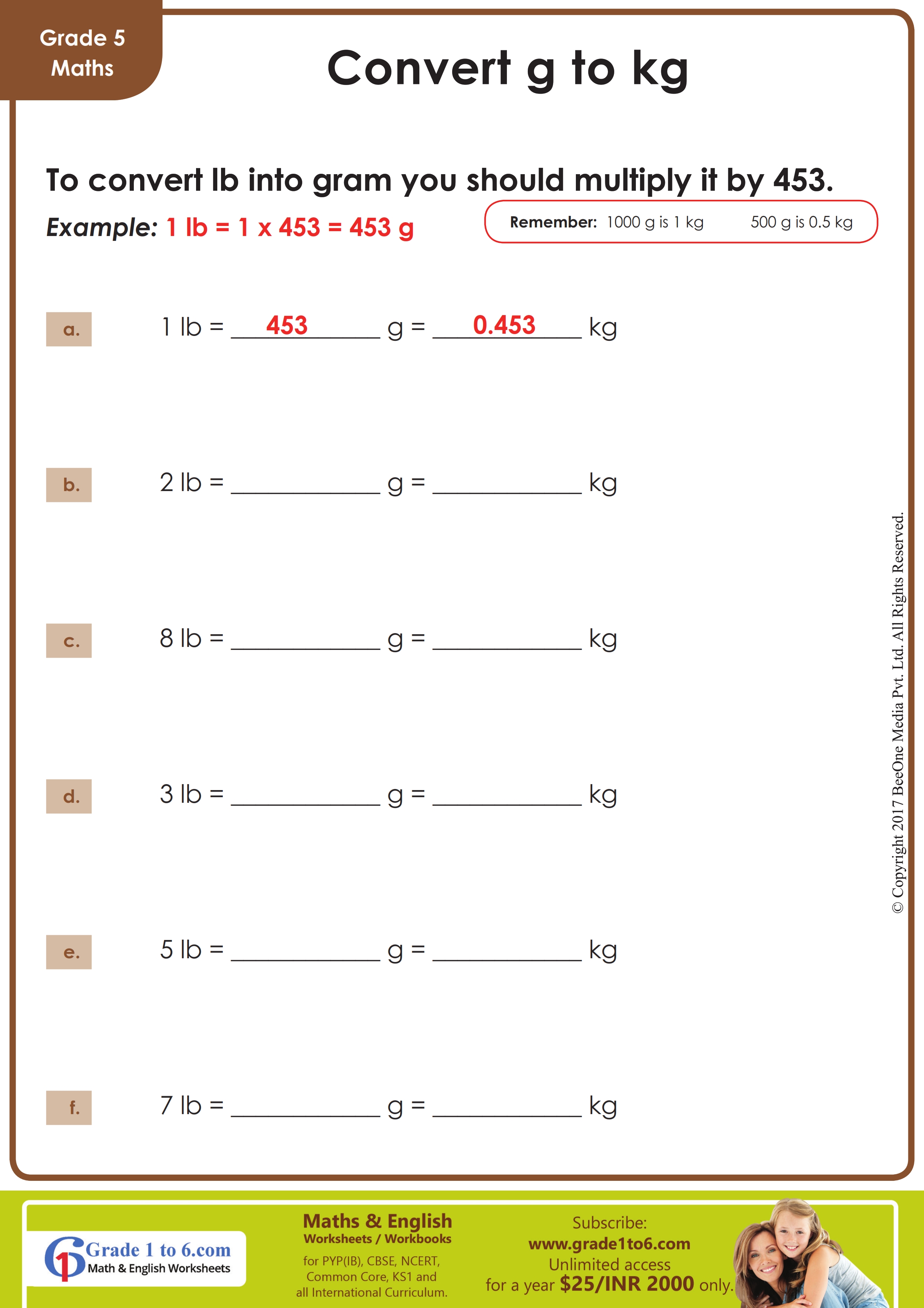 Kilograms To Grams Grams To Kilograms Conversion Examples